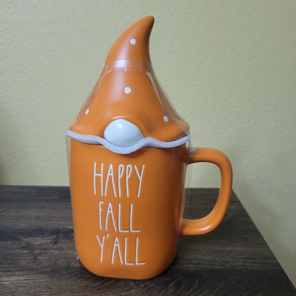 Rae Dunn | Dining | Rae Dunn Happy Fall Yall Mug With Gnome Topper New ...